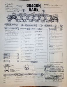 Making a Dragonbane Character. – Jeff's Game Box